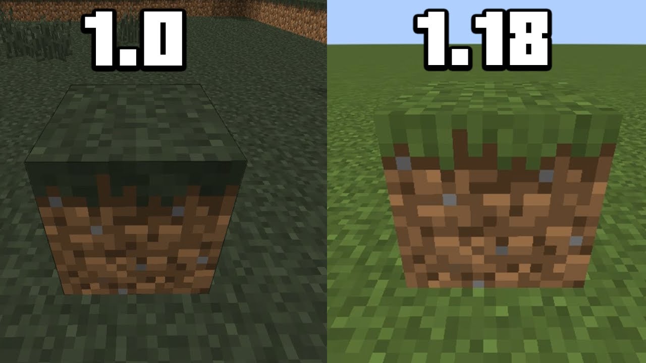Minecraft but old version vs new version 😎 - YouTube