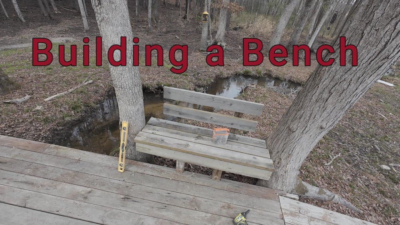 Building a Bench between two Trees - YouTube