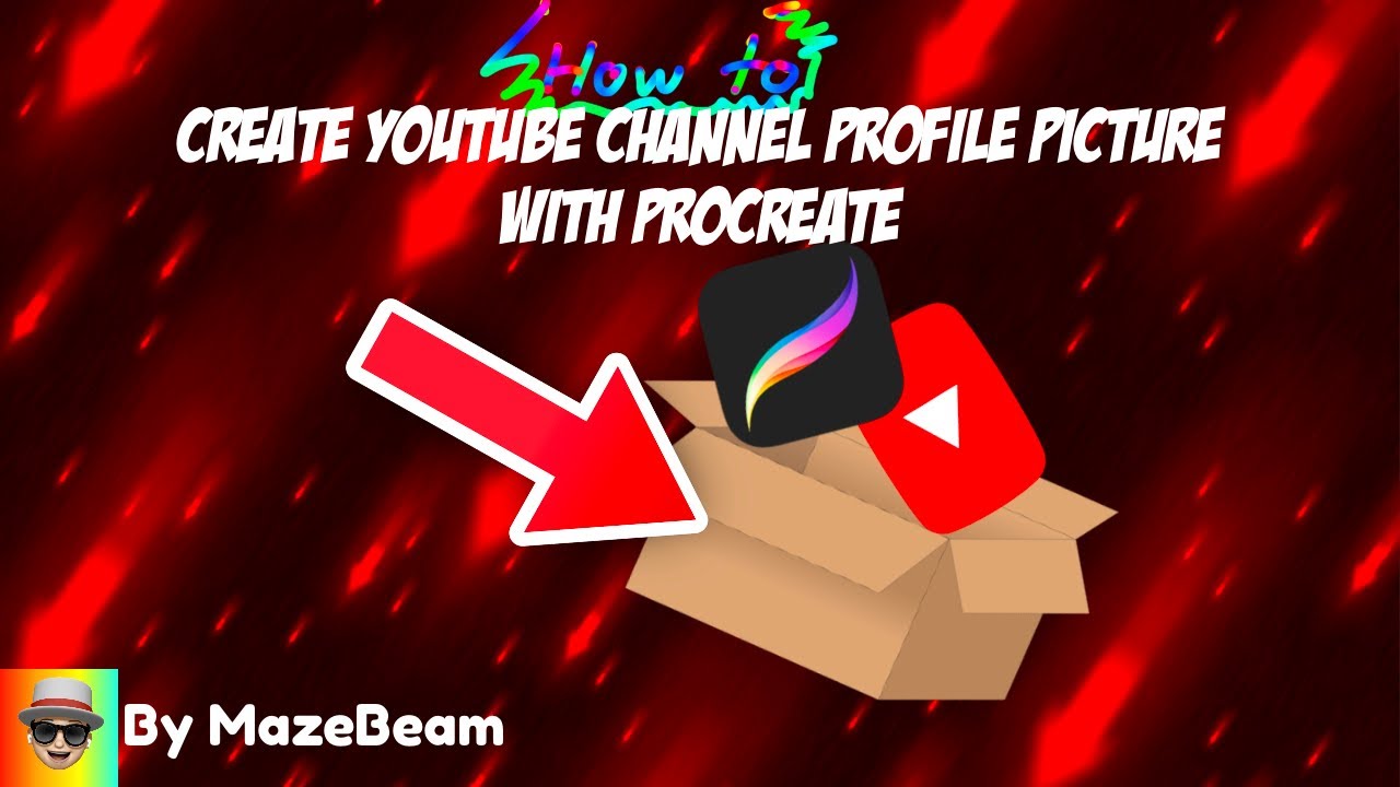 How to create a YouTube channel profile picture with Procreate - YouTube