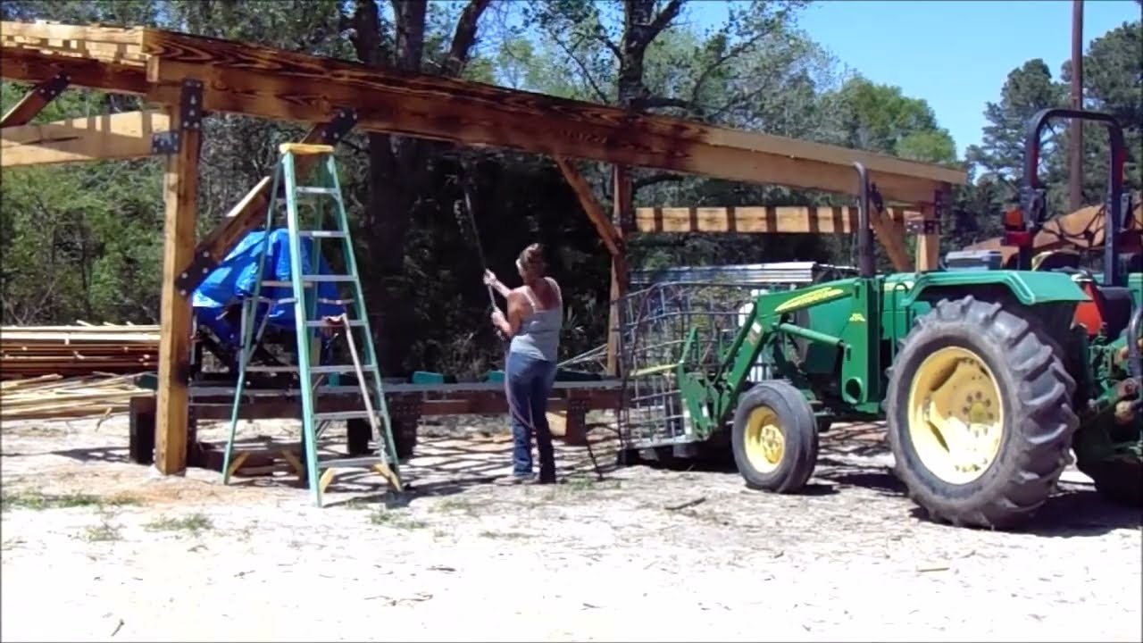 Country Homestead Sawmill Shed Pt3 - YouTube
