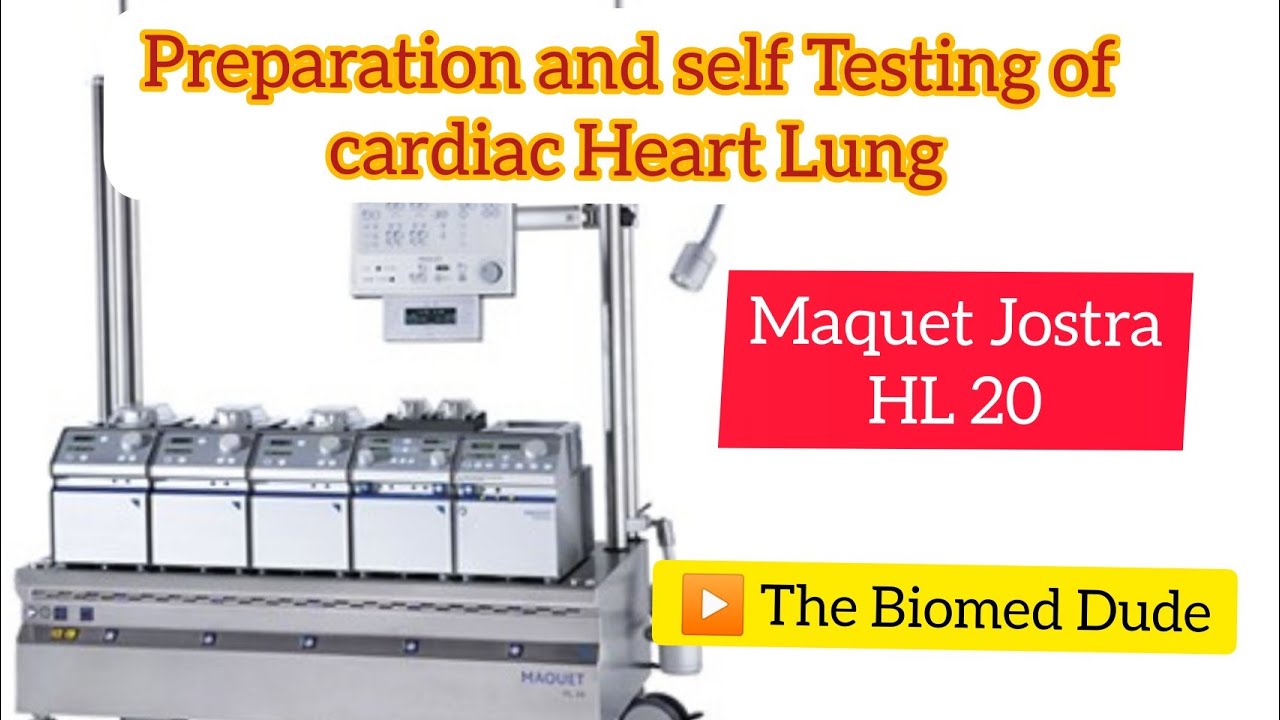 Heart Lungs Machine | Maquet Jostra HL 20 | How to Test Heart Lung ...