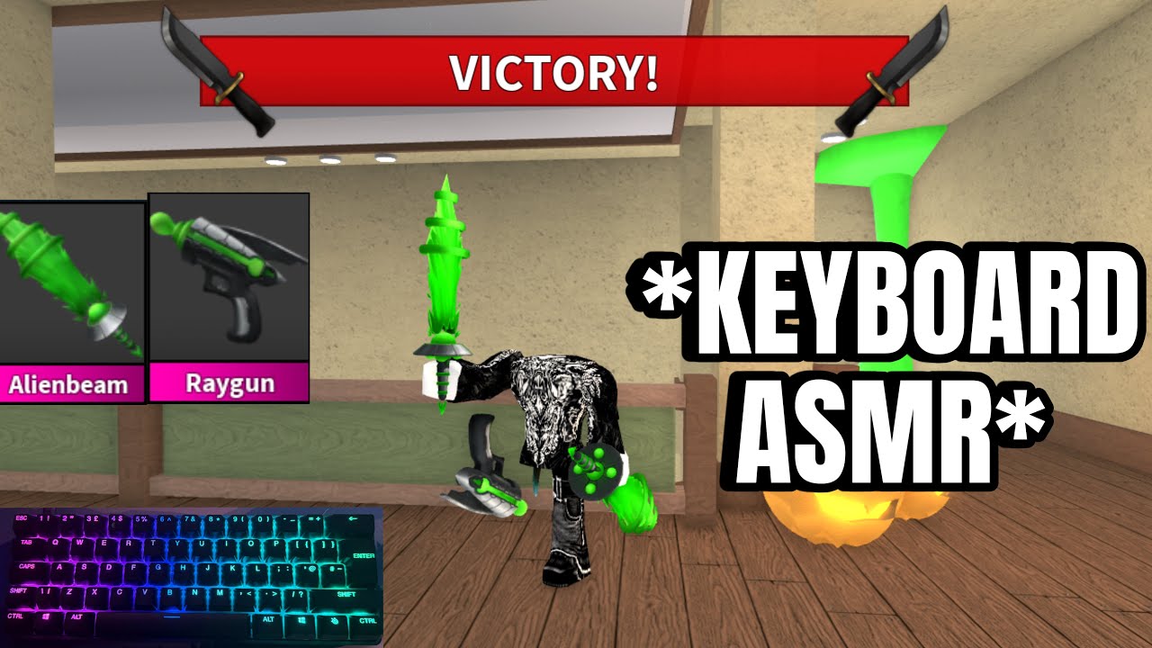 MM2 KEYBOARD ASMR GAMEPLAY WITH NEW ALIEN SET (Murder Mystery 2) - YouTube
