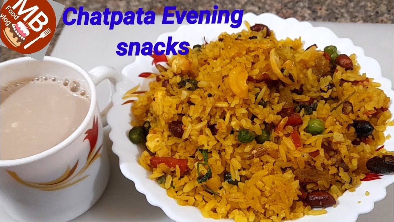 Chatpata Evening snacks/chirer pulao recipe. - YouTube