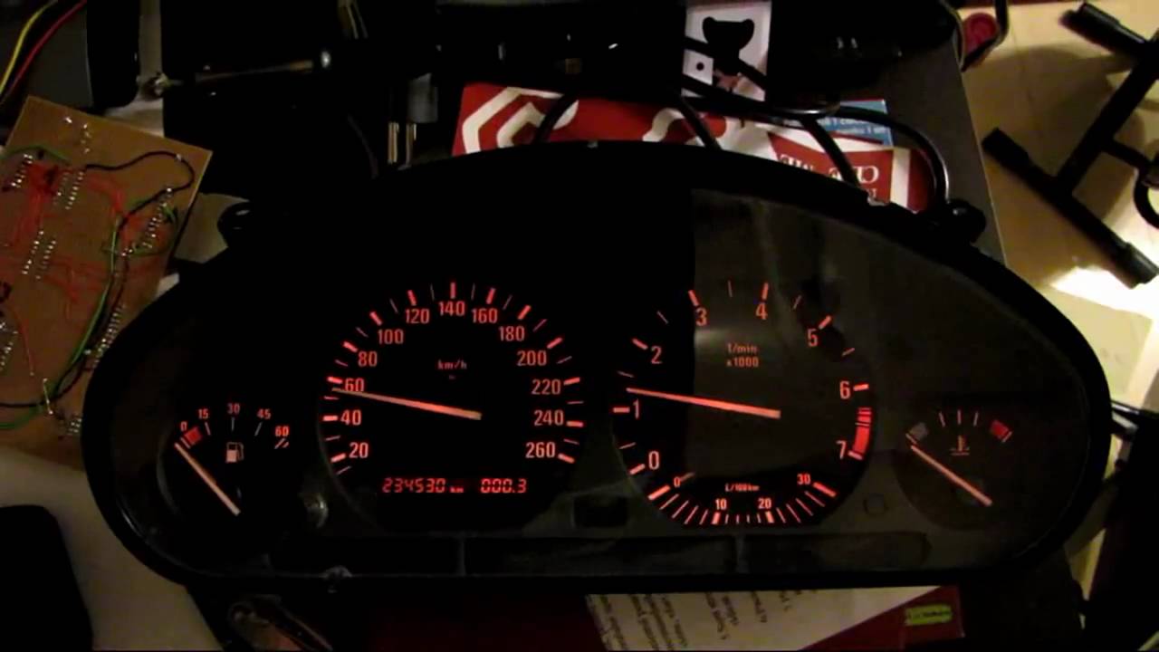 BMW E36 Dash on PC via USB & Arduino MEGA - Speed / RPM needles moving ...