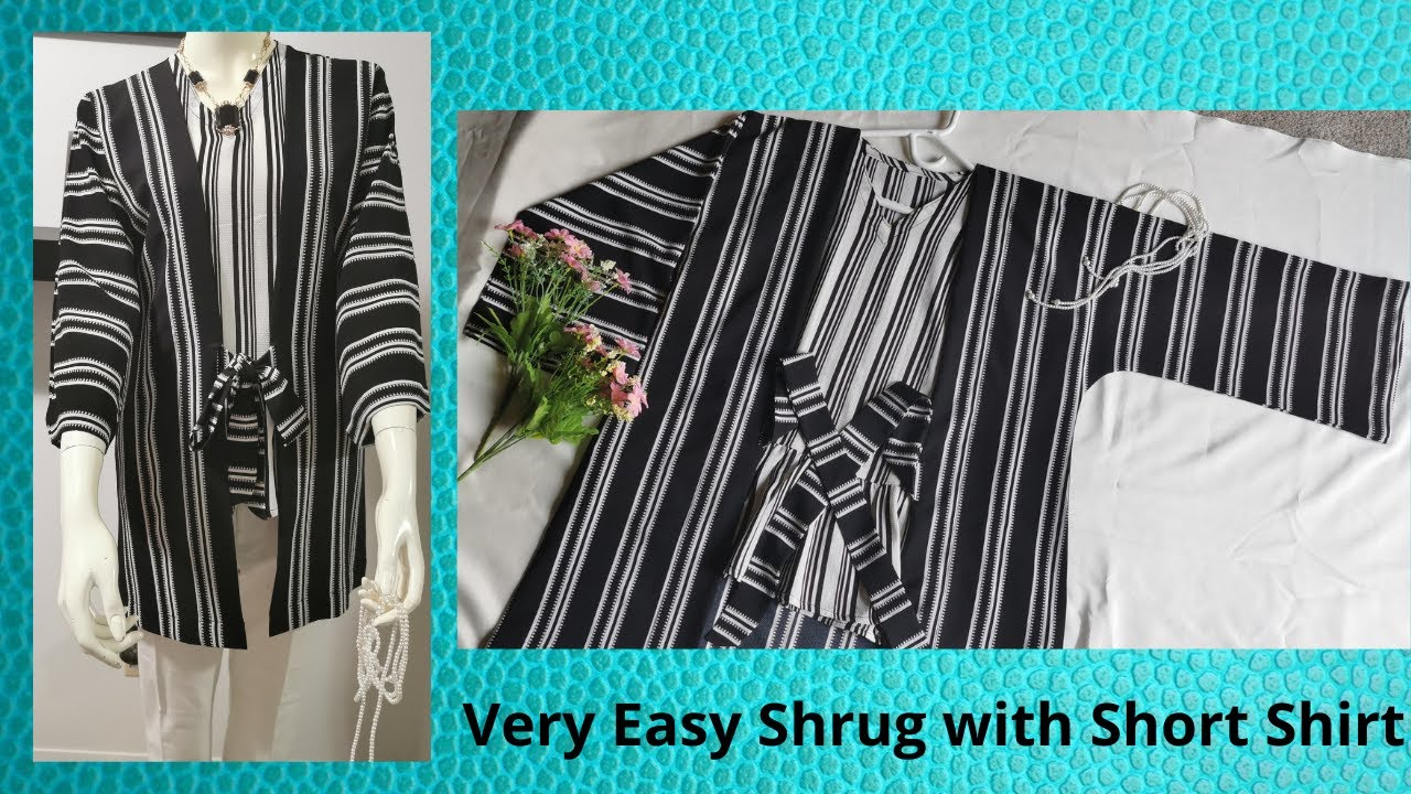 Very easy Shrug with short Top /How to make simple shrug - YouTube