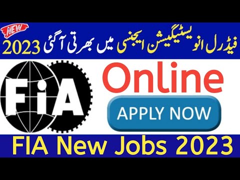 FIA New Jobs 2023 / FIA Inspector Jobs 2023 / Fia Assistant Director ...