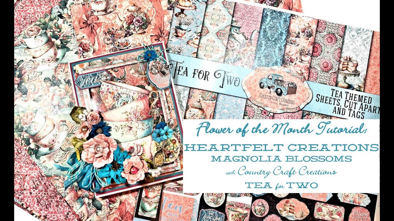 How to Make Heartfelt Creations Sweet Magnolia Blossoms Tutorial - YouTube