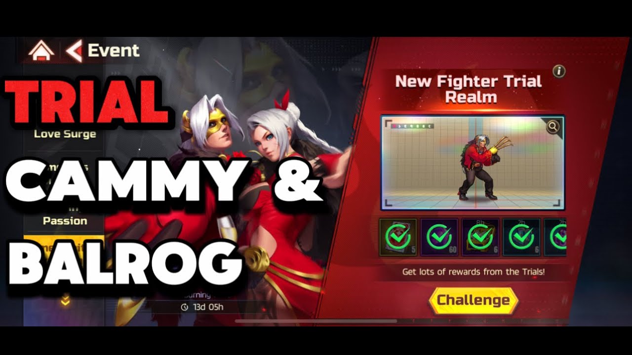 new fighter trial realm cammy and balrog burning rose sf: duel street ...