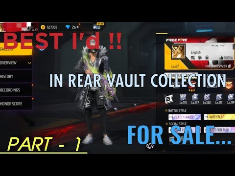 SELLING BEST ID 🆔 WITH REAR COLLECTION...RS - 10.000.@LOKESHGAMER ...