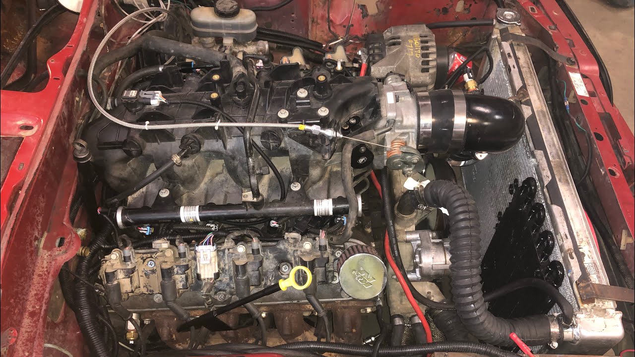 Ls swap fox body is alive..again! - YouTube