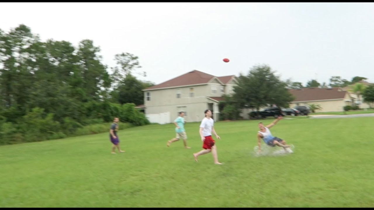 RED HOUSE PLAYS FOOTBALL IN MUD! - YouTube