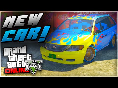 GTA 5 DLC *NEW* CAR ONLINE! Vapid Minivan Custom Lowrider Showcase ...