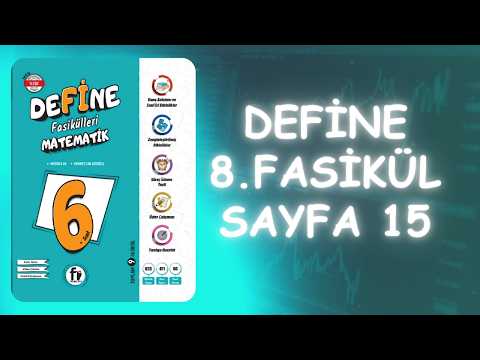 Fİ Yayınları 6.Sınıf DEFİNE 8. Fasikül |  Sayfa 15 Çözümleri