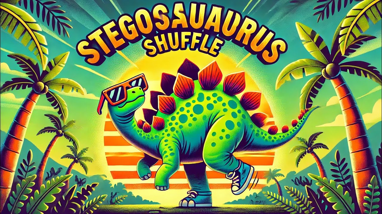 🎵 Stegosaurus Shuffle – Fun Dinosaur Dance Song for Kids! 🦕 - YouTube