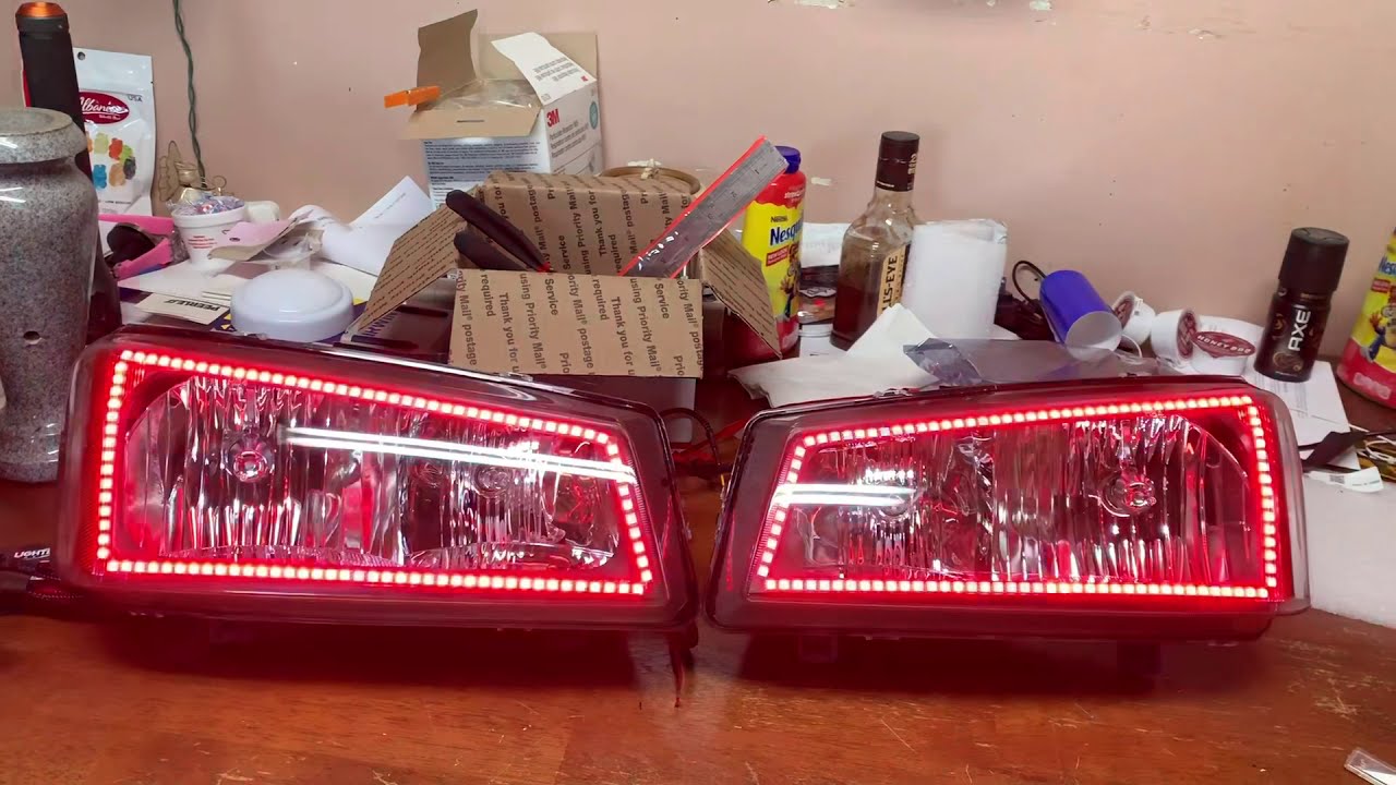 MY FIRST SET OF CUSTOM CATEYE CHEVY HEADLIGHTS - YouTube