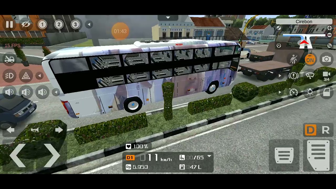 Bus Simulator Indonesia: Higer V92W Sleeper Bus Test Drive - YouTube