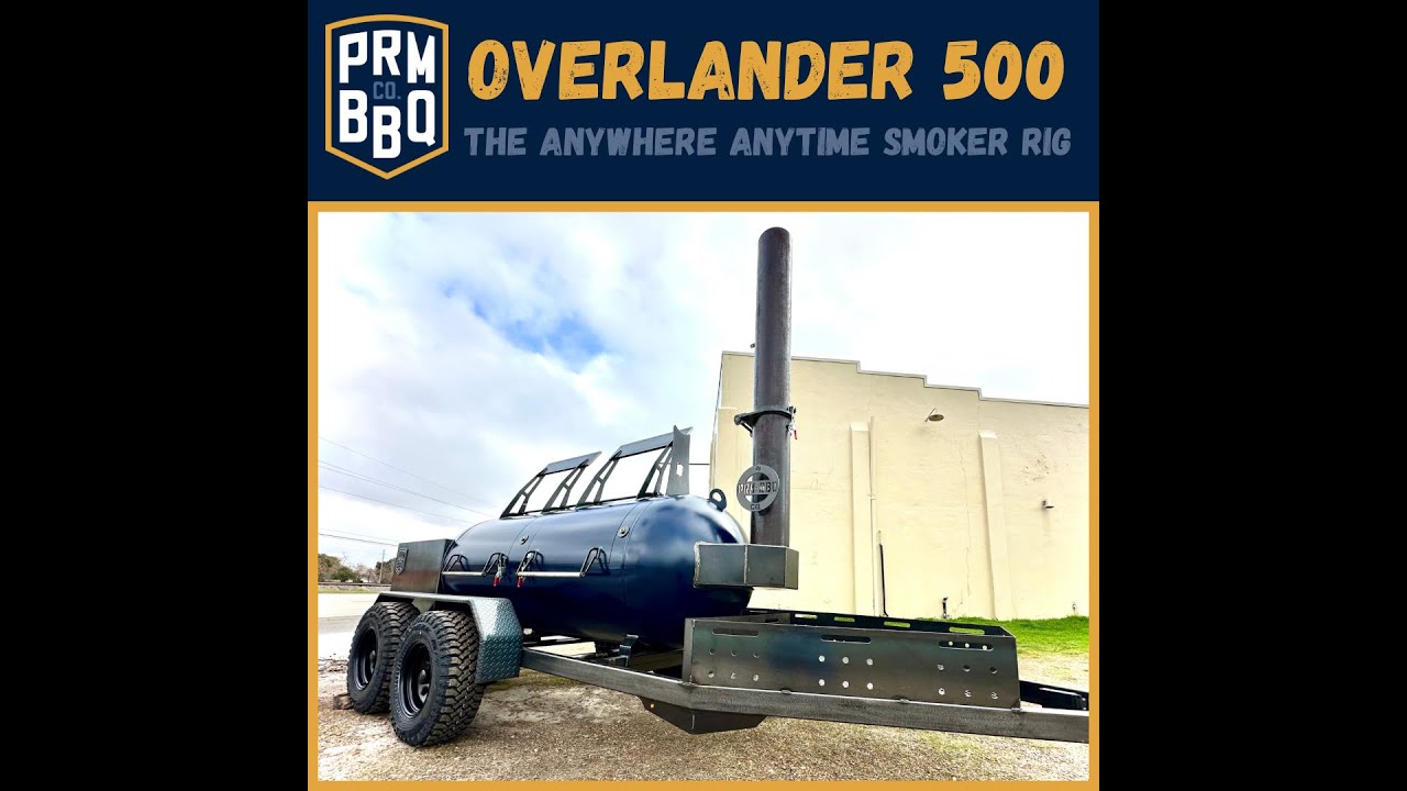 500 Gallon Barbecue Smoker Pit walkaround - PRM BBQ Co. - YouTube