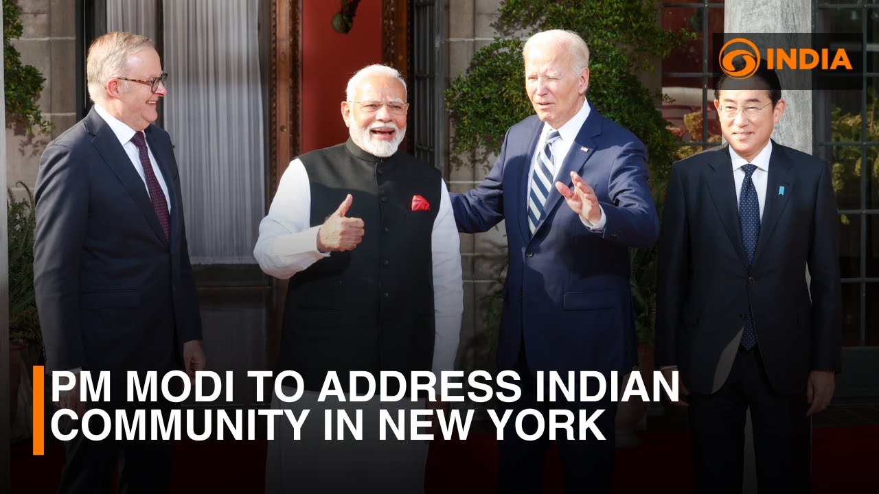 PM Modi to address Indian community in New York | DD India News Hour ...