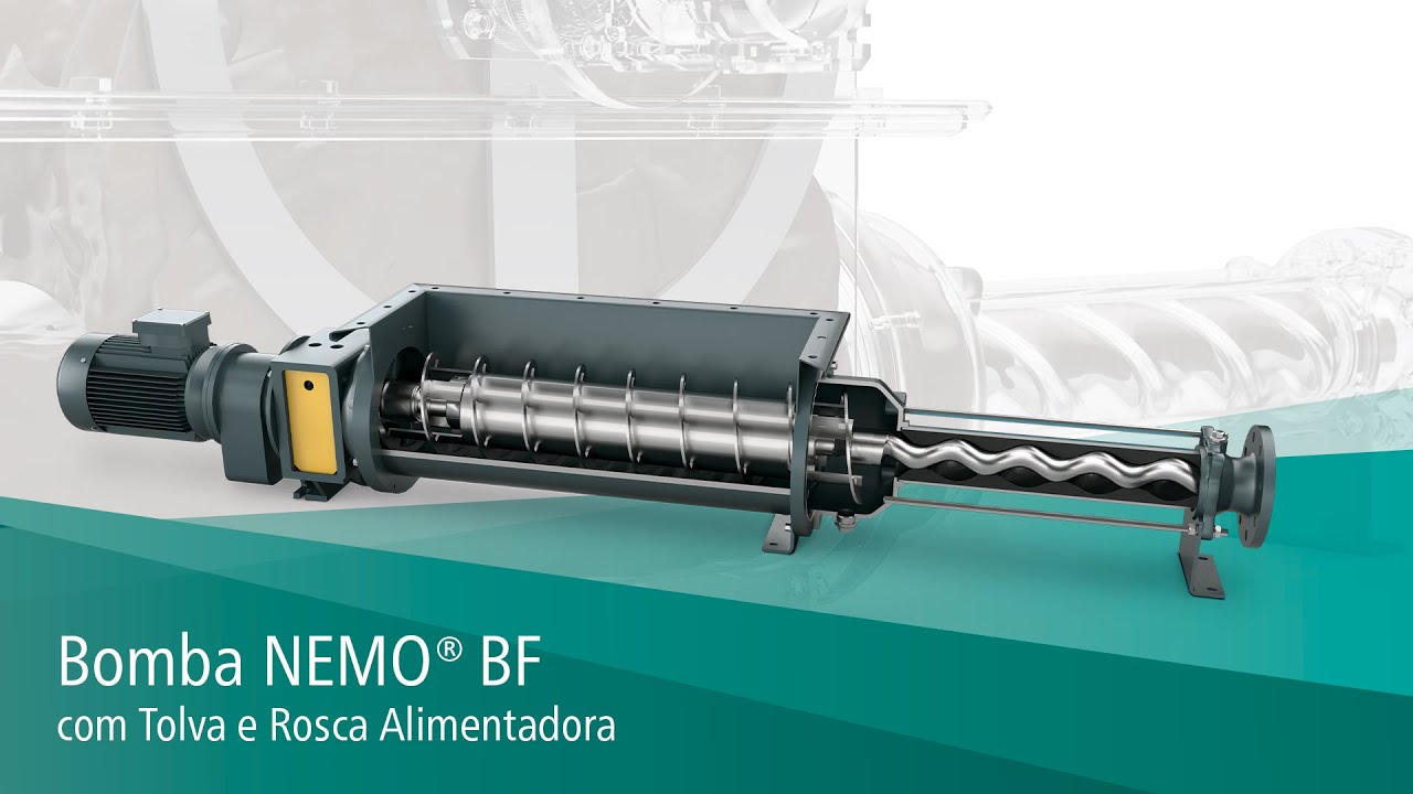 Bomba Helicoidal de Cavidades Progressivas NEMO® BF com Tolva e Rosca ...