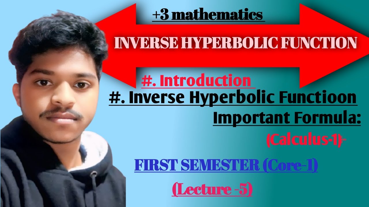 Inverse Hyperbolic Function//Calculus -1//First Semester (Core-1)//(L-5)//Bsc. Math//All ...