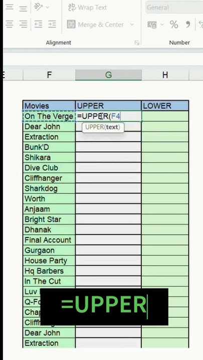 UPPER/LOWER Function in Excel #excel #exceltips #exceltricks #exceltutorial - YouTube