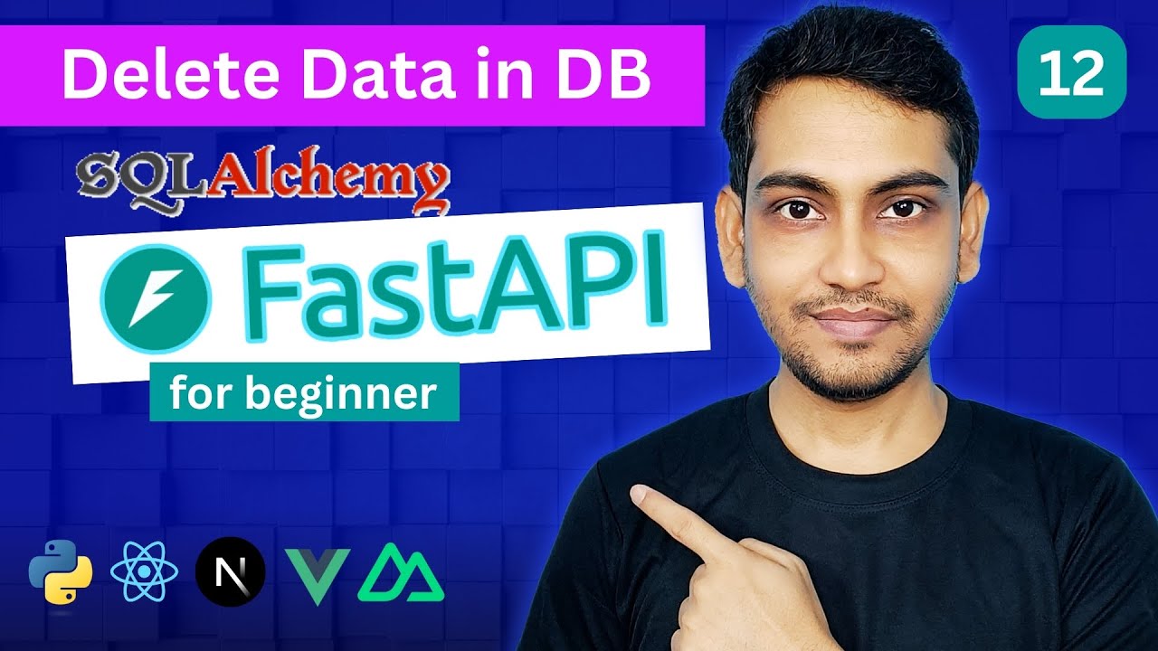 Delete Data in Async Database SQLAlchemy FastAPI for beginner - YouTube