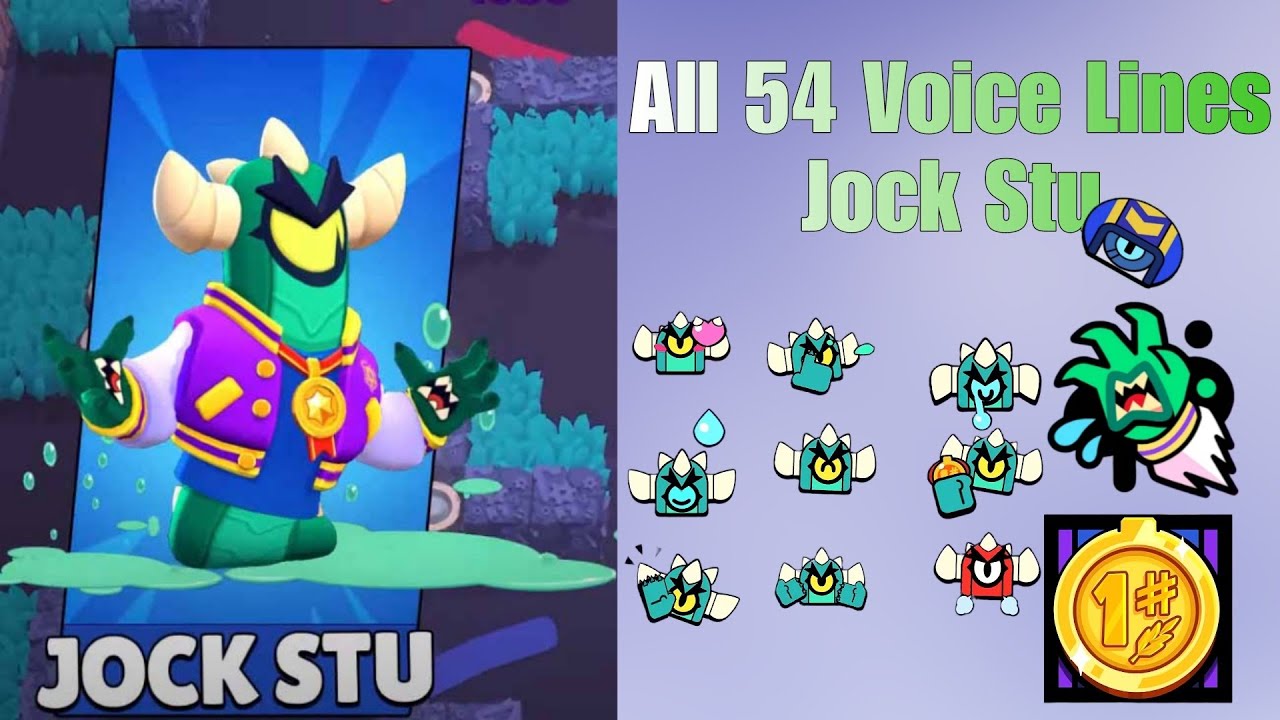 All 54 Voice Lines Jock Stu!🏈🐛 - YouTube