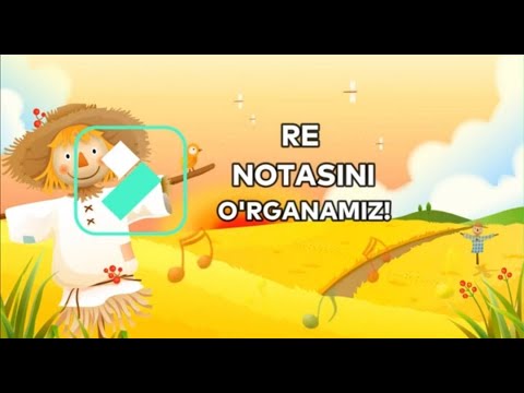"RE" notasini o'rganamiz. Musiqa savodi. - YouTube