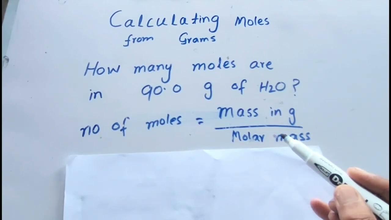 Converting grams into moles|how to convert grams into moles? - YouTube