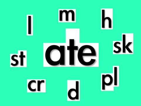 ATE (Word Family Song) - YouTube