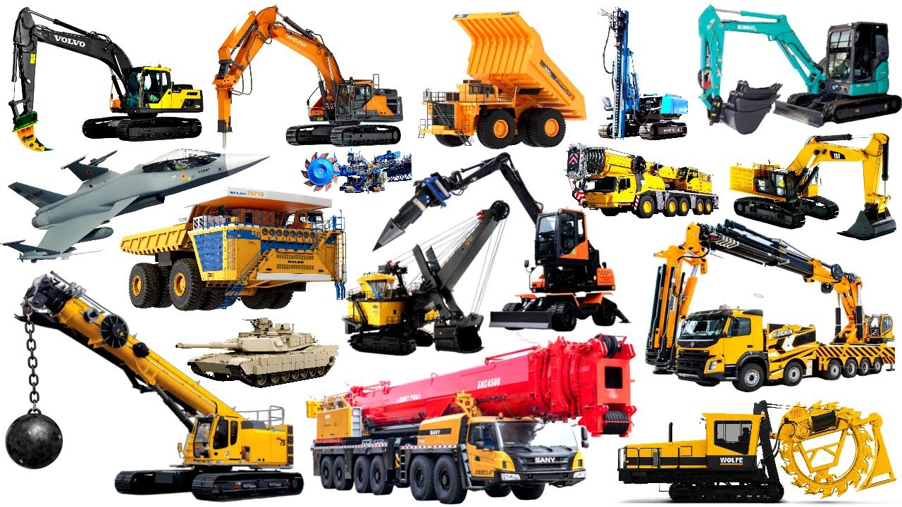 Top Excavator & Amazing Equipment Synthetic | Excavator Hammer, Auger ...