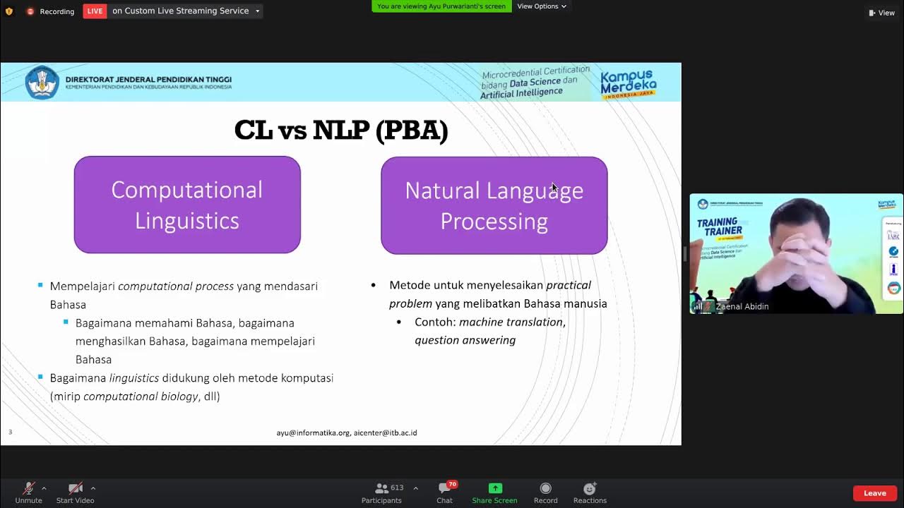 03-03-2021: Natural Language Processing (Pemrosesan Bahasa Alami) - YouTube