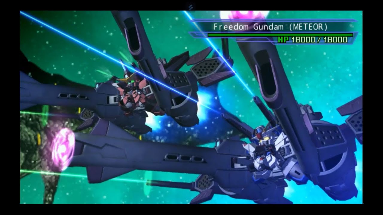 Freedom Gundam (METEOR) and Justice Gundam (METEOR) Attacks | SD Gundam ...