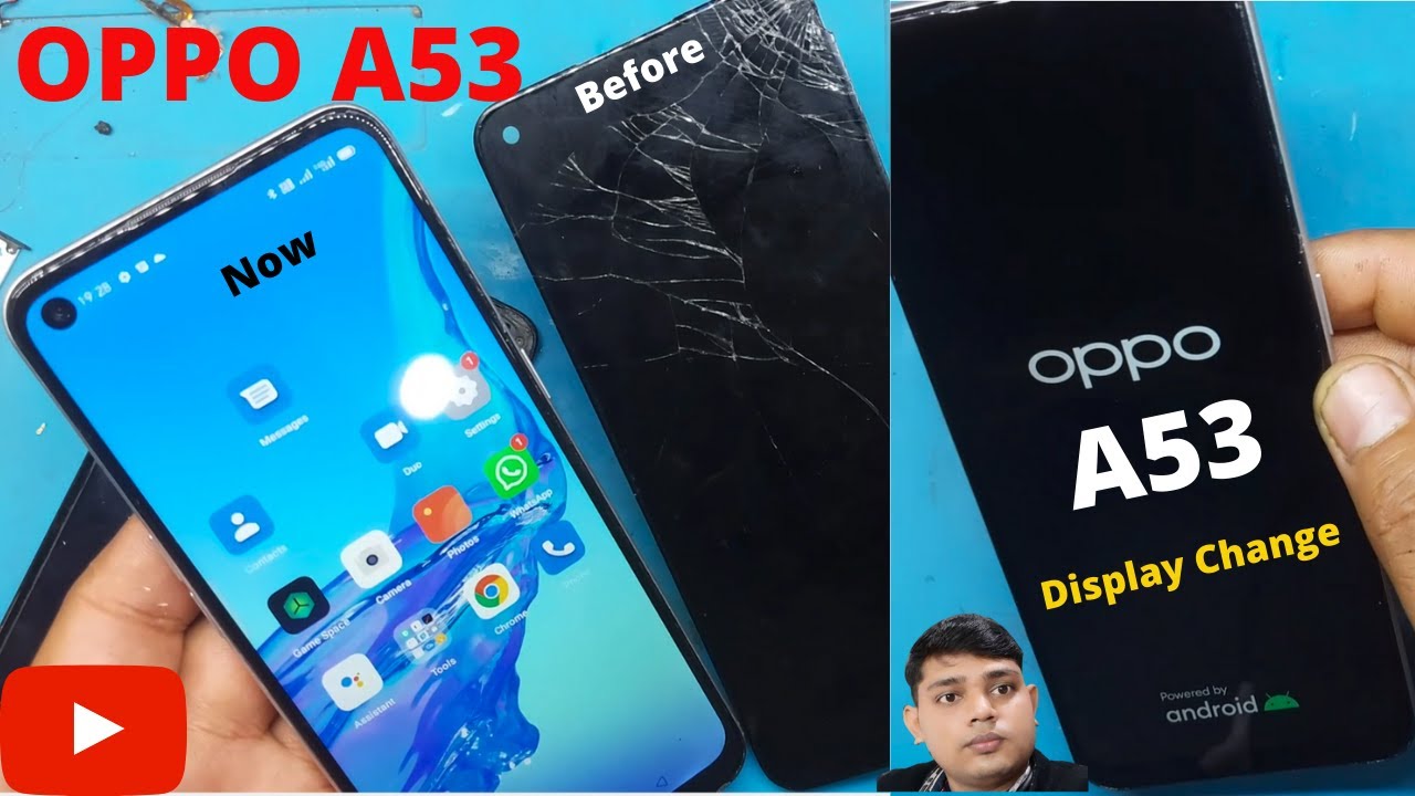 Oppo A53 Display Change // Oppo A53 - YouTube