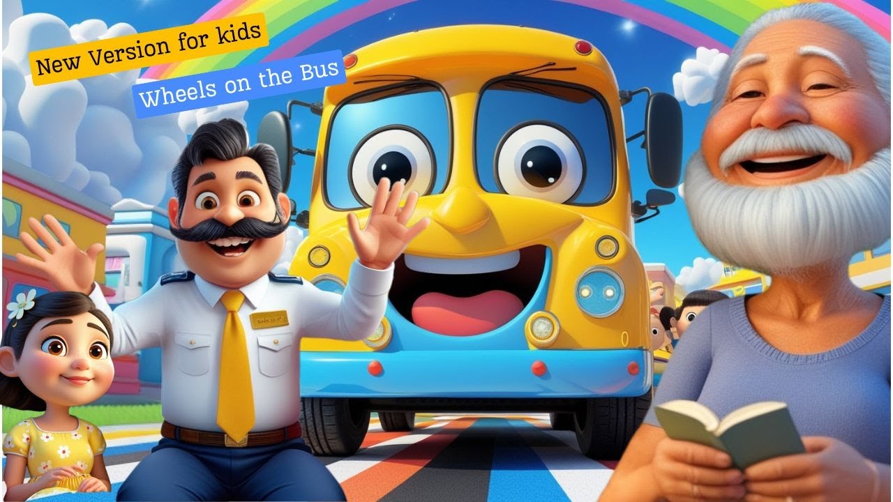 Wheels on the Birthday Bus & More Wheels On The Bus Songs | Kids Song ...