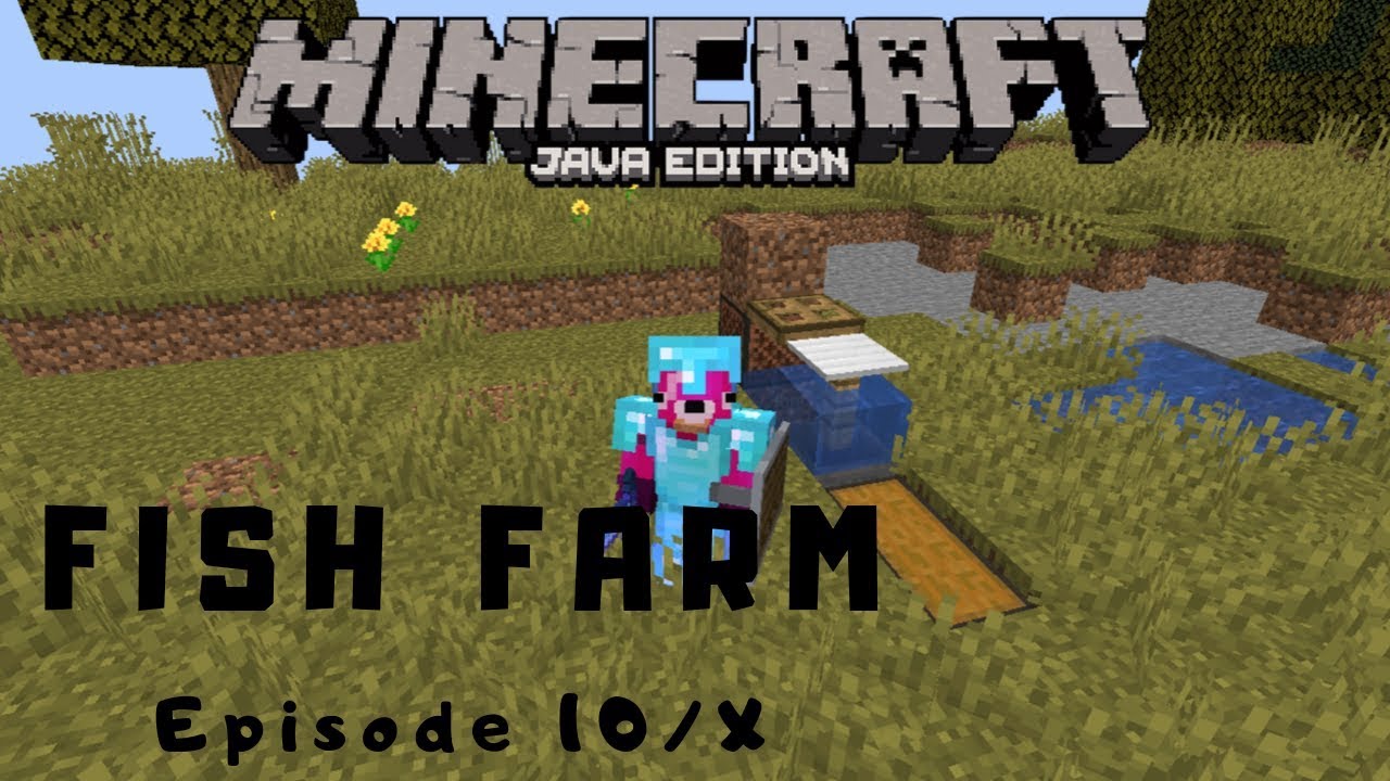 AFK Fish Farm & Enchanted Diamond Items | Mnecraft:Java Edition Ep: #10 ...