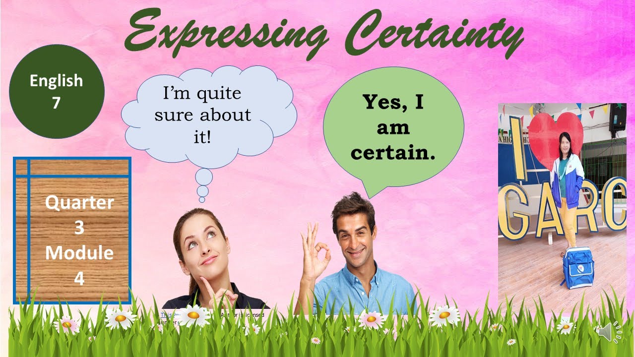 EXPRESSING CERTAINTY - YouTube