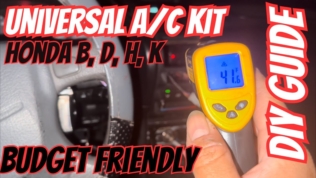 Acura Integra Honda B series Universal A/C Tuck Kit Install Step by ...