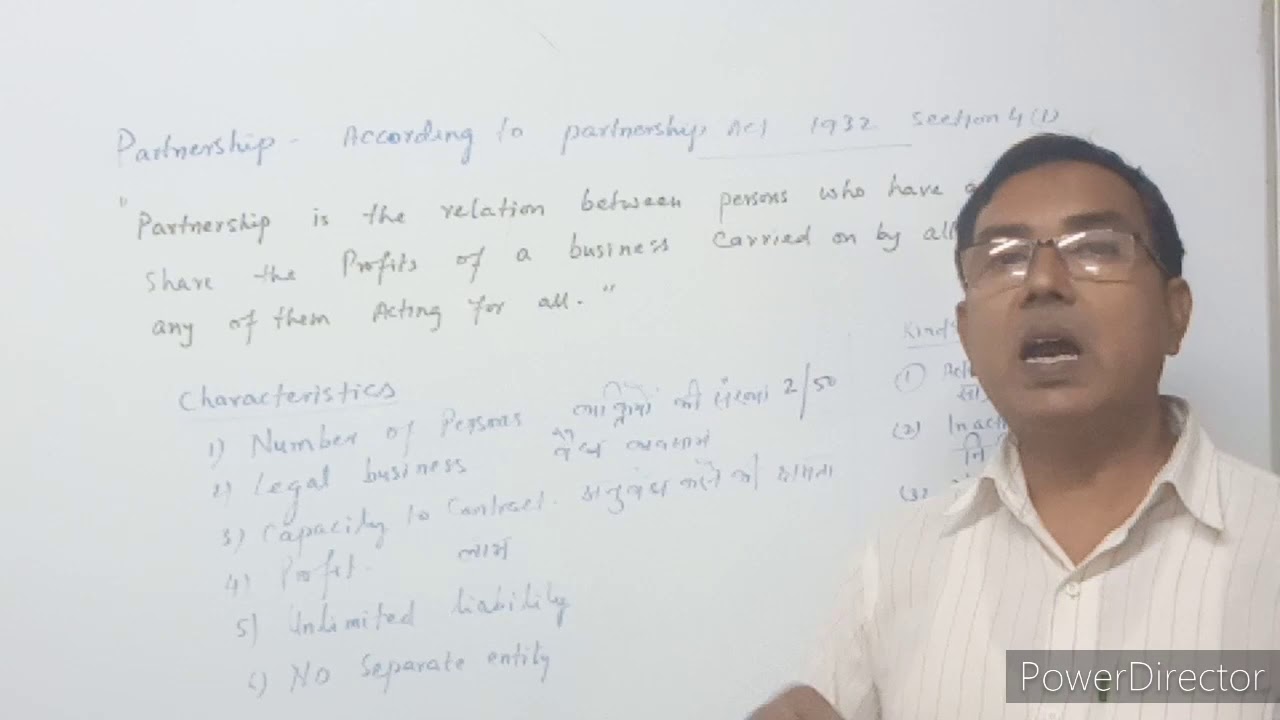 partnership definition characteristics and types of partner - YouTube