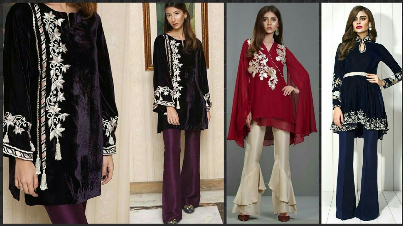 New Beautiful & most demanding Velvet Tops Design - YouTube