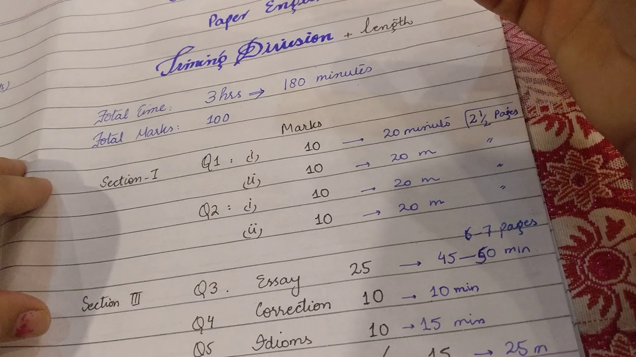 BA part 2 English paper pattern with timing division pu - YouTube