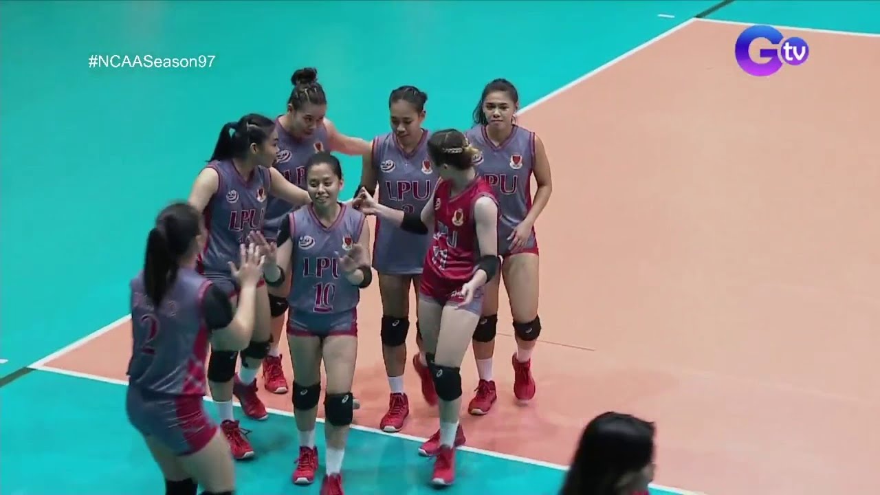 Venice Puzon with the service ace as LPU takes Set 1, 25-14! # ...