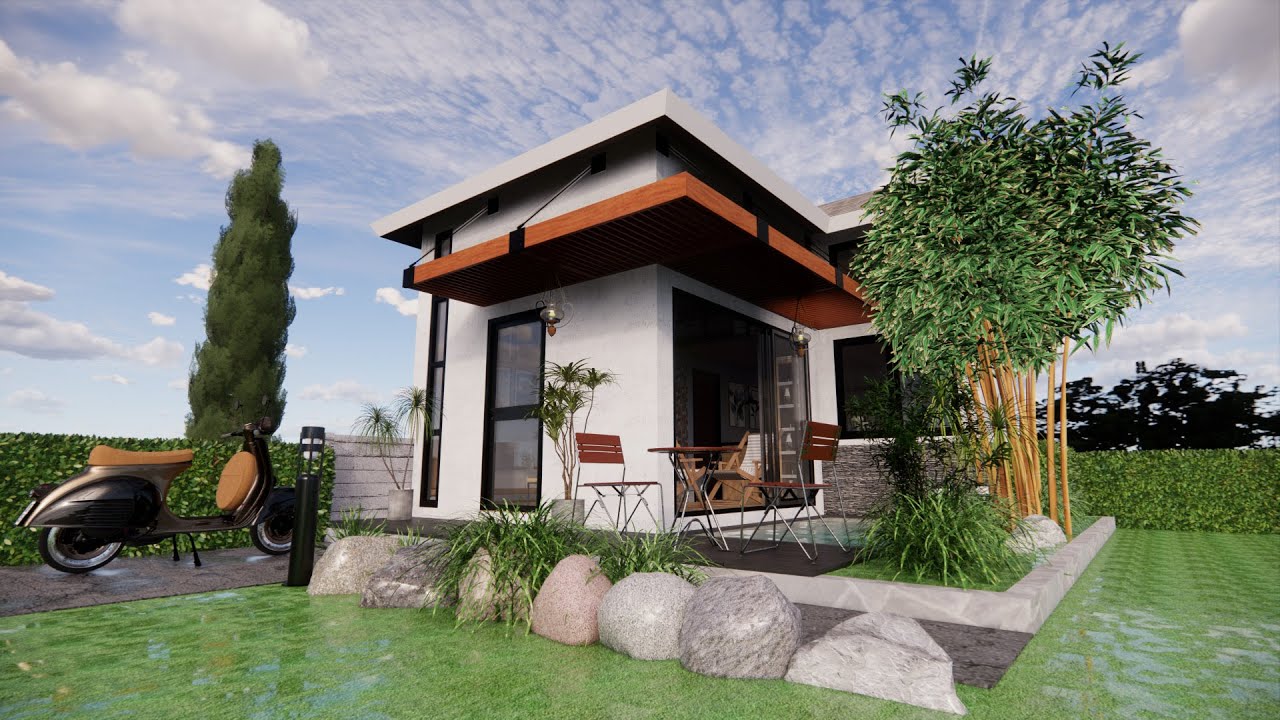 Home Design (4x6) ADORABLE Tiny House With Mini Pool - YouTube