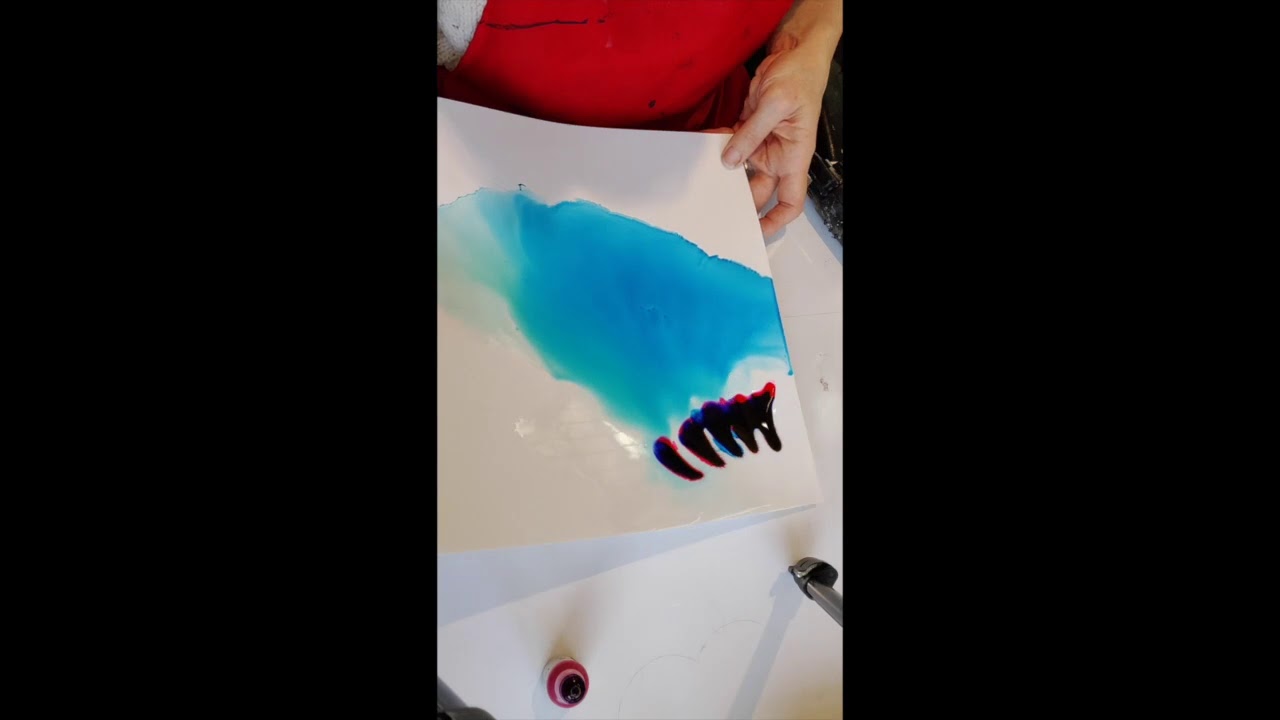Alcohol Ink Skies; Tutorial on how to use Alcohol Inks; How to create a ...