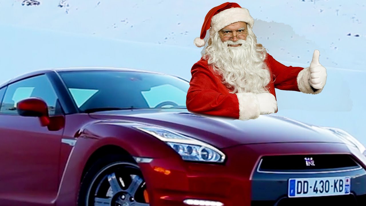 Father Christmas in a GT-R! - YouTube