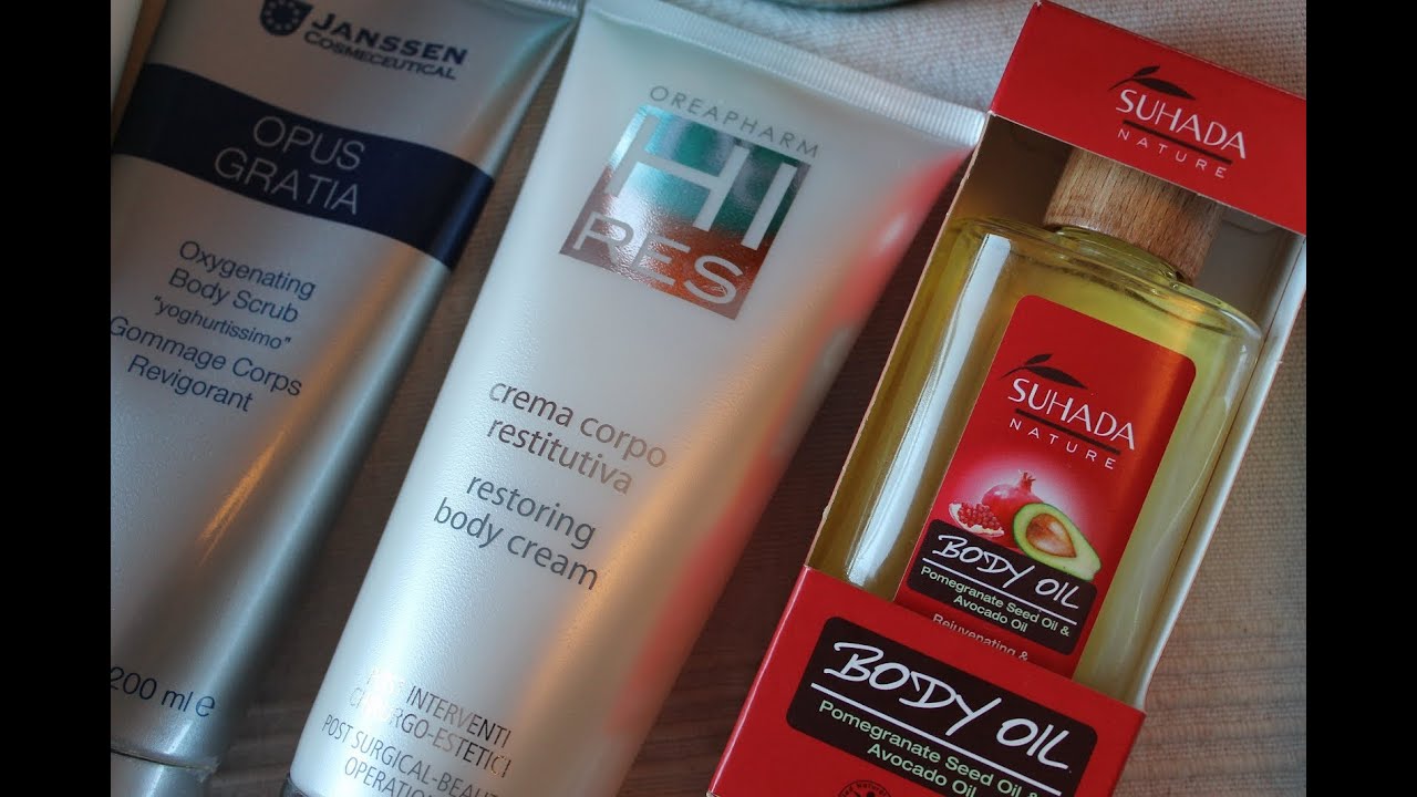 BODY ROUTINE creme corpo idratarE rassoddare scrubbare etc - YouTube