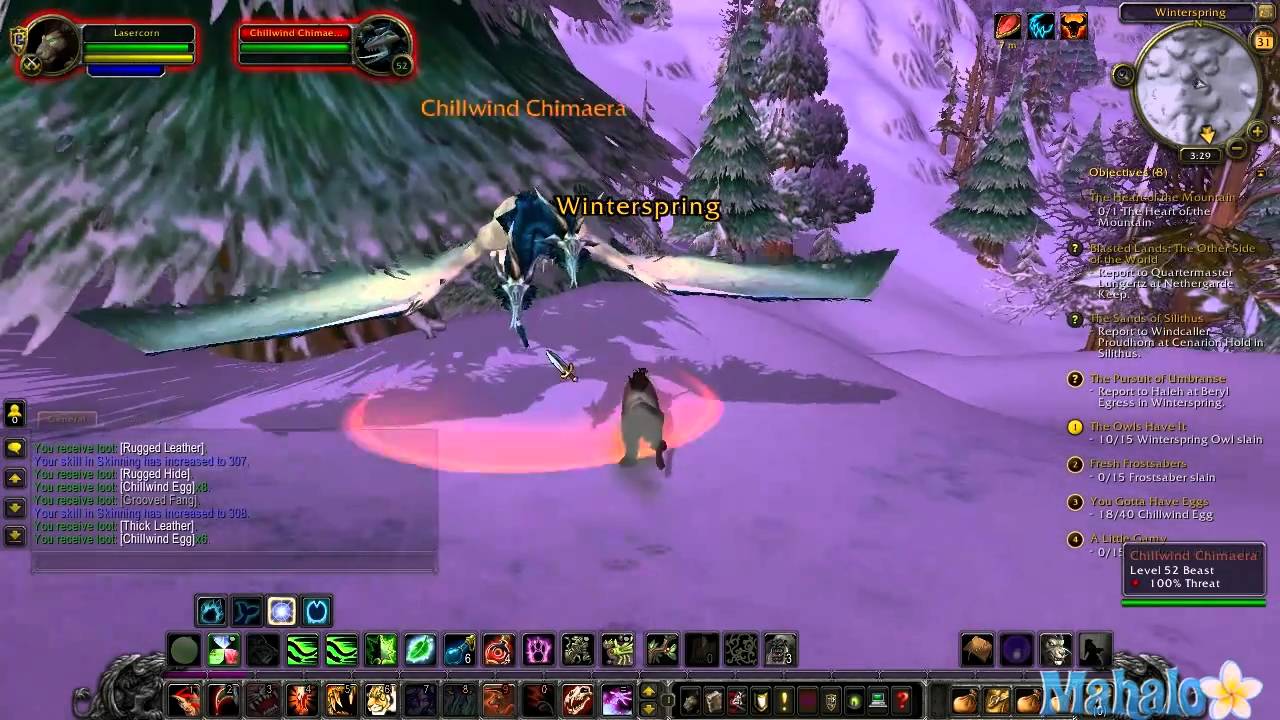 WoW Cataclysm Walkthrough Winterspring Part 15 - YouTube