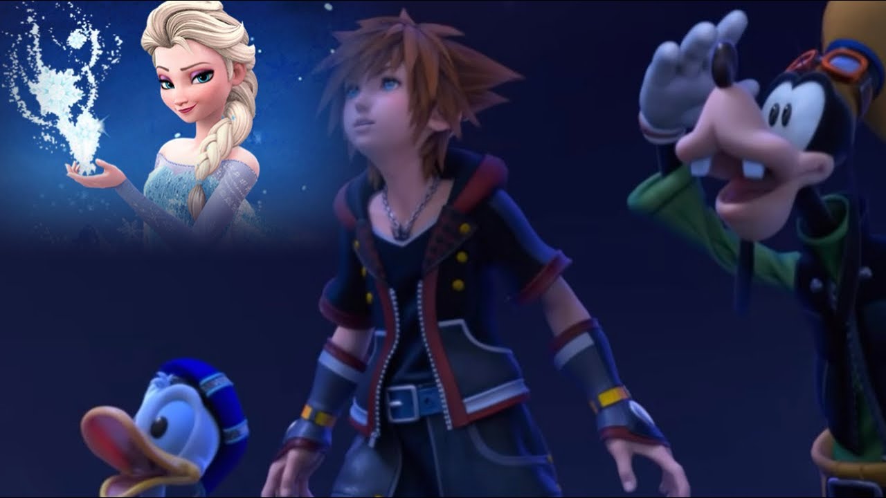 Sora And Friends Sees Elsa Letting It Go *Fandub Ready* - YouTube