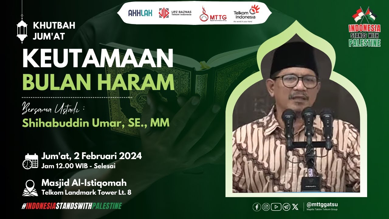 💻 [LIVE NOW] : KHUTBAH JUM'AT 👤 Bersama : USTADZ SHIHABUDDIN UMAR, SE ...