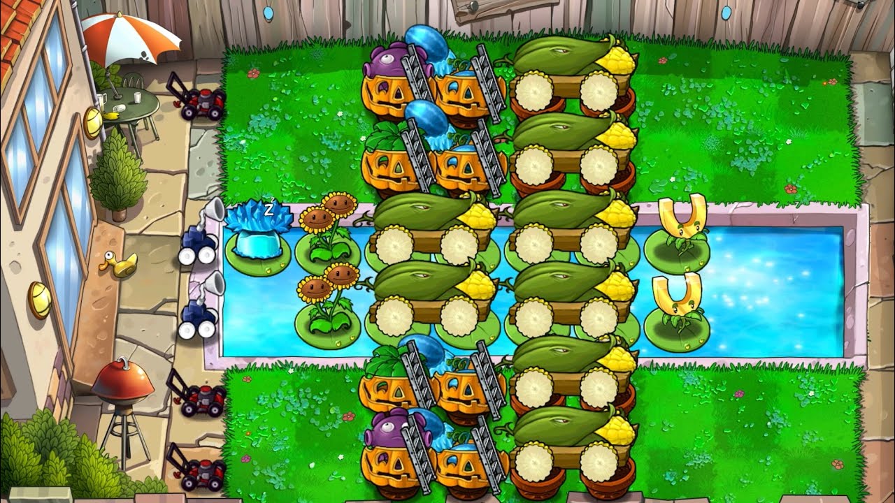 Plants vs Zombies : Survival Endless ~ 8 Cobs Setup [ 1.6x SpeedUp ...